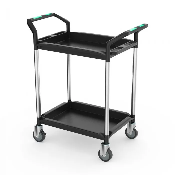 ISG High Lip Chemical Trolley Small 2 Shelf - Abaxkf