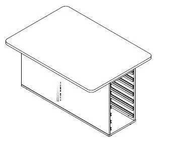 EF196 - Train Collab Table - Abax Kingfisher