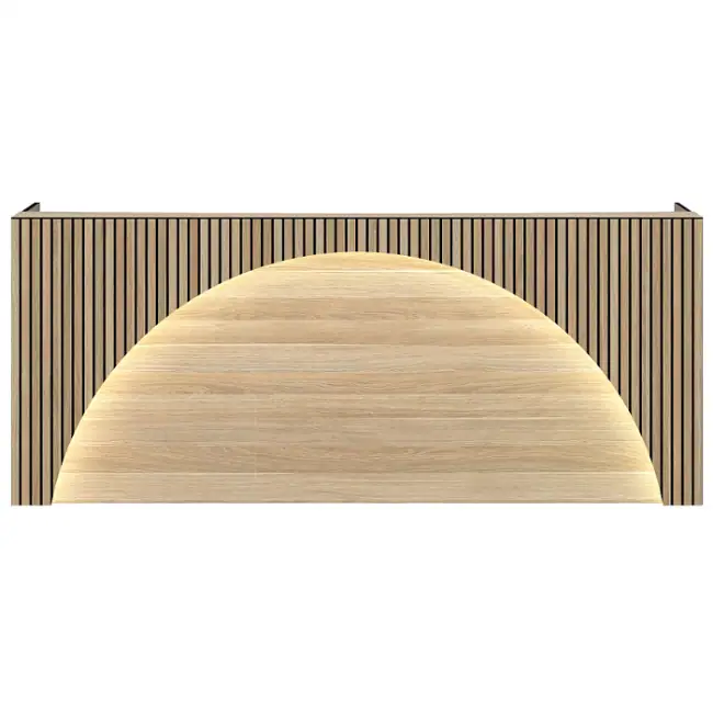 Eva Reception Desk - Abax Kingfisher