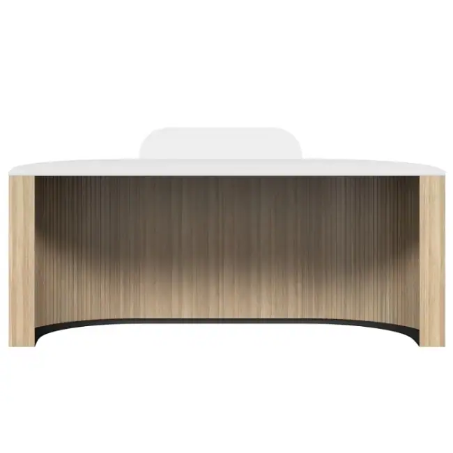 Lexi Counter Reception Desk - Abax Kingfisher