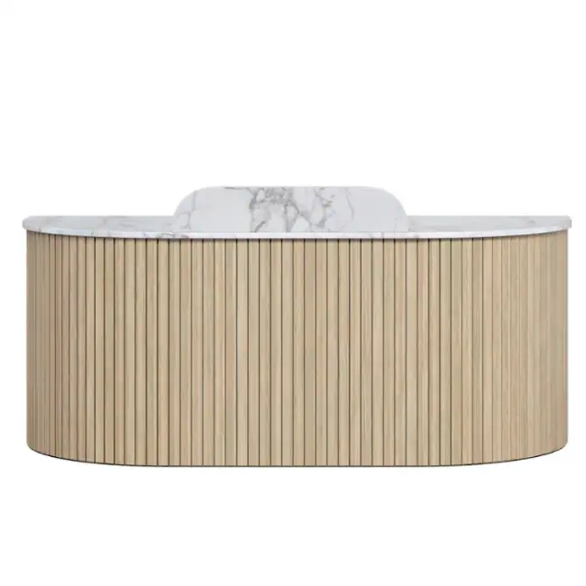 Lexi Counter Reception Desk - Abax Kingfisher