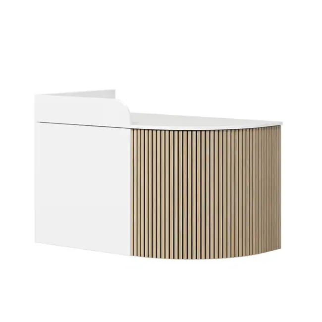 Lexi Small Counter Reception Desk - Abax Kingfisher