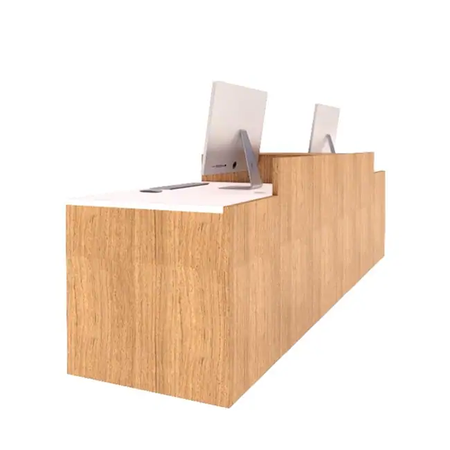 Linea Circulation Desk - Abax Kingfisher