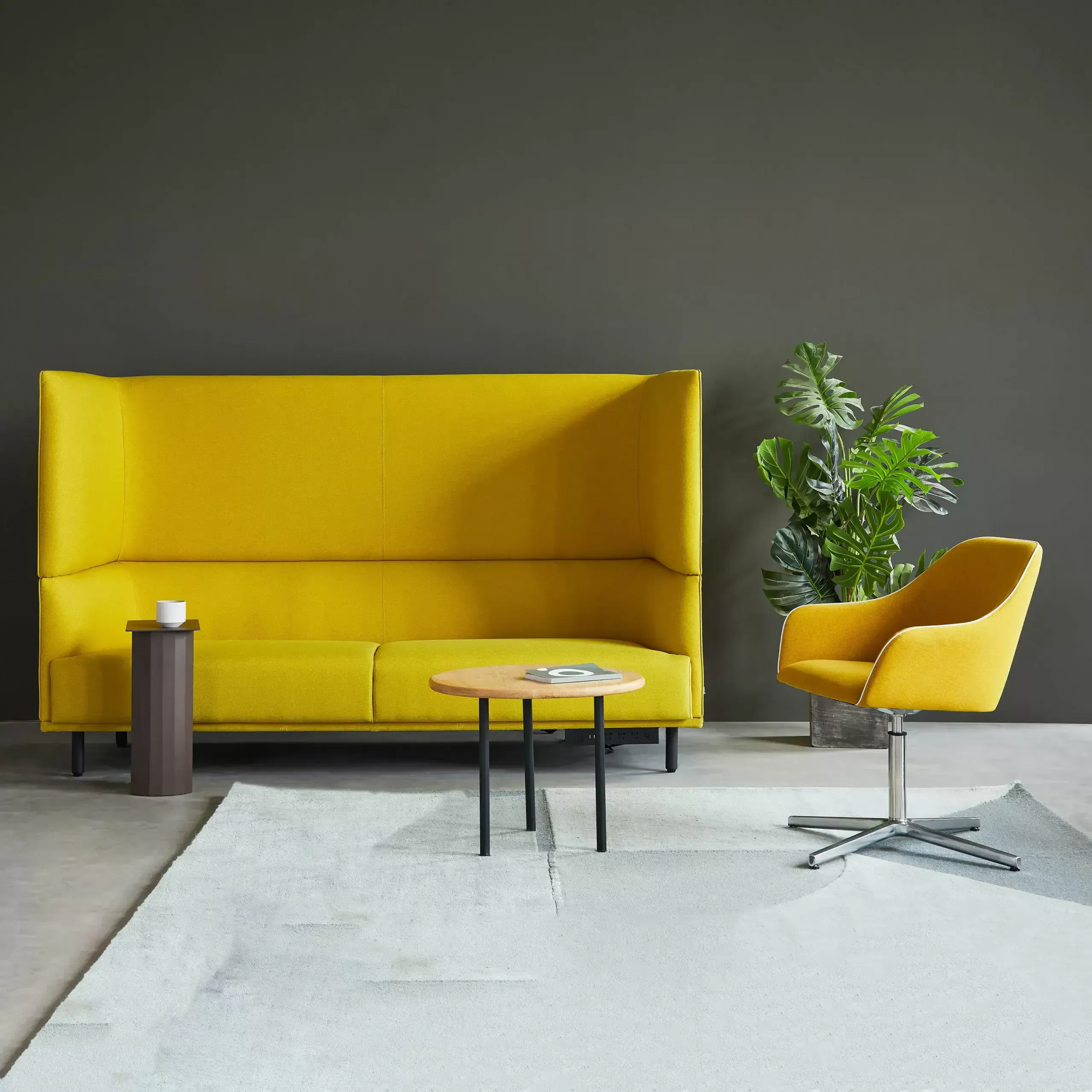 Mart High Back Lounge - Abax Kingfisher