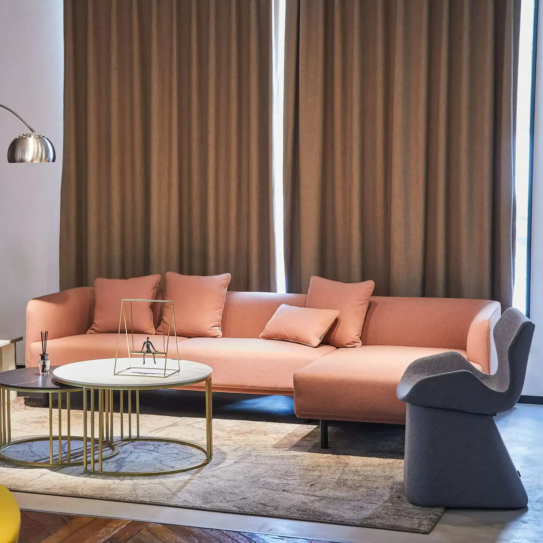 Mart L-Shape Lounge - Abax Kingfisher