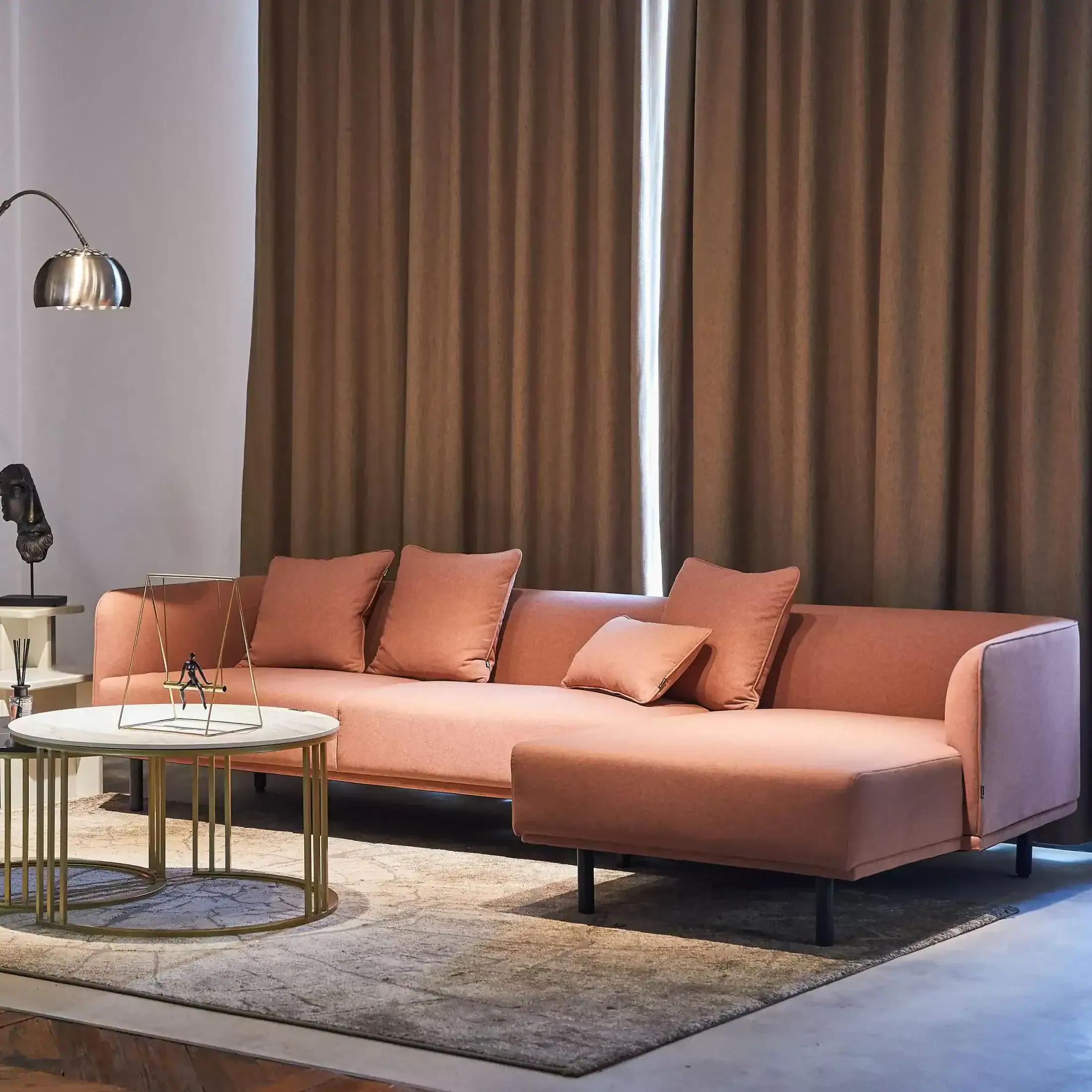 Mart L-Shape Lounge - Abax Kingfisher