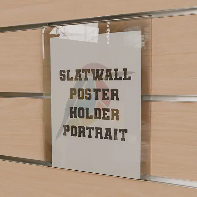 Clear Plexiglas Signs Slatwall Sign 11x18 Inch - Clear Acrylic Poster ...